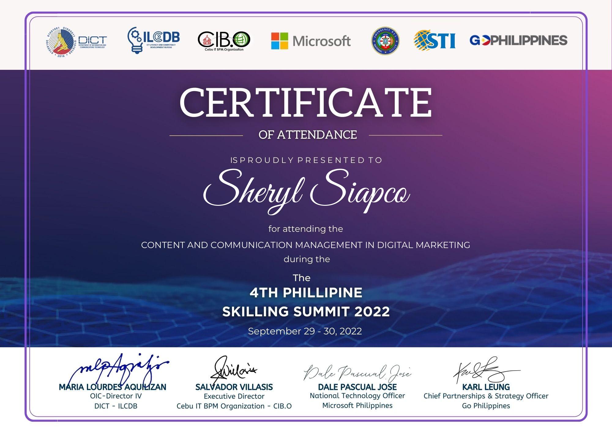 Sheryl Tanael Siapco // Virtual Assistant - Myprofile